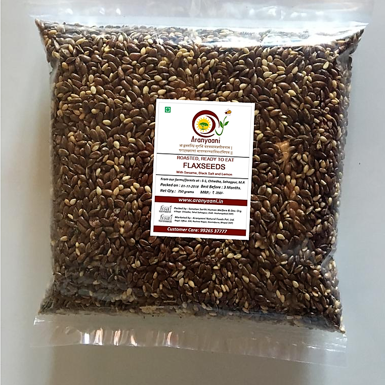 Roasted Flax Seeds (0.75 - 1.5 Kg) – Aranyaani Food Forest